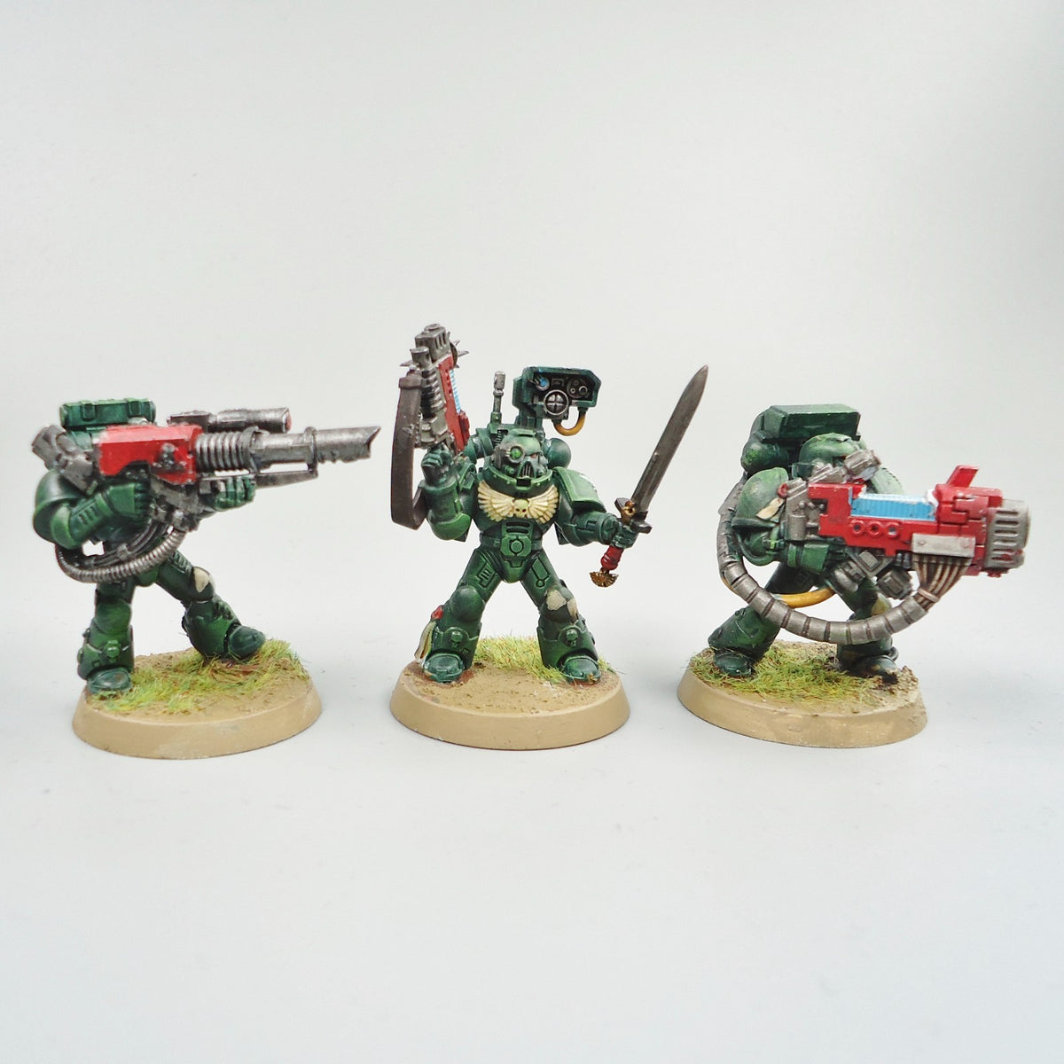 Dark Angels Devastator Squad Painted - Warhammer 40k Army Space Marine ...